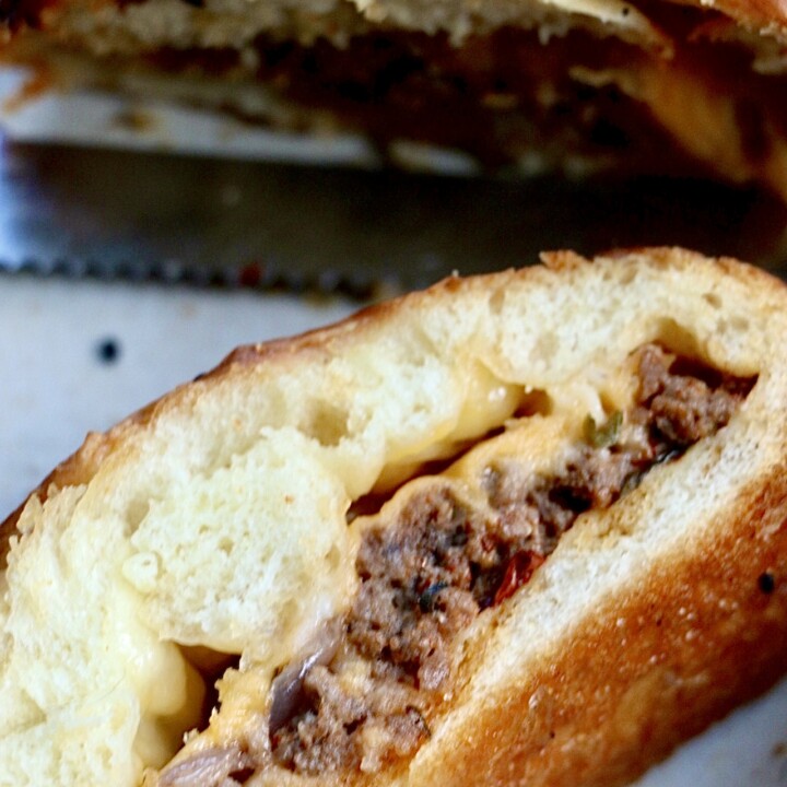 Stuffed Braided Bread with Meat Filling - Rookie with a Cookie